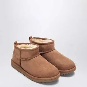 UGG Classic Ultra Mini Boots In Chestnut - Beige