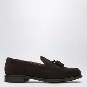 BERWICK 1707 Suede Loafers With Tassels - Brown