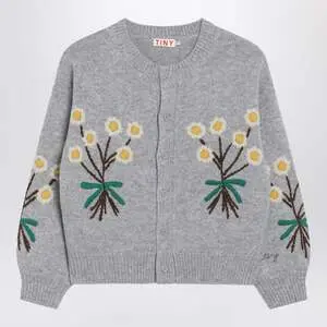 TINYCOTTONS Round-neck Woollen Cardigan