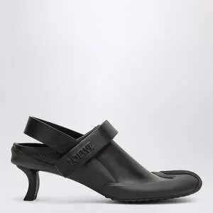 Loewe Dive Slingbacks In Stretch Calfskin - Black