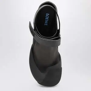 Loewe Dive Slingbacks In Stretch Calfskin - Black