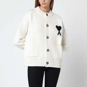 AMI Paris Wool Cardigan De Coeur