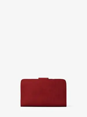 Michael Kors Mk Pop Charm Medium Nubuck Wallet In By