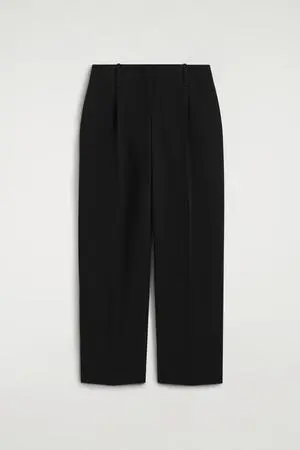 Cos Pleated Crepe Straight-leg Pants