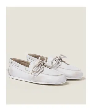 Miu Miu Bleached Slip-on Loafers