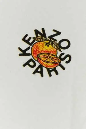 Kenzo Orange Printed Crewneck T-shirt