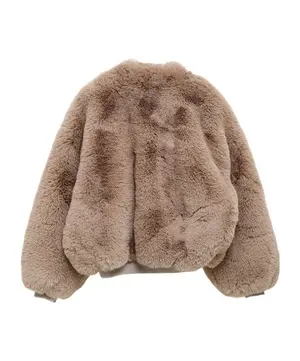 THE FRANKIE SHOP Senna Faux Fur Oversized Jacket