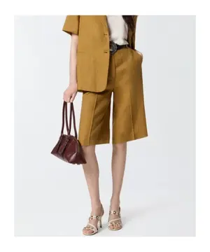 Pinko Tailored Bermuda Shorts - Oranges
