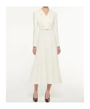 Roland Mouret Tailored Midi Dress - Cream