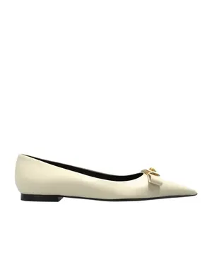 Versace Ribbon Ballerinas - Beige