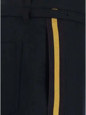 Dries Van Noten Belted Side-stripe Pants