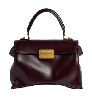 Balenciaga Hourglass Avenue Top Handle Bag Small - Raisin