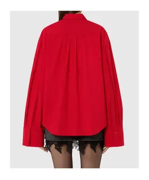 Blumarine Taffeta Shirt With 3d Roses