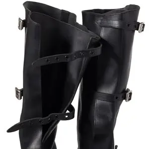 Miu Miu Leather Boots - Black