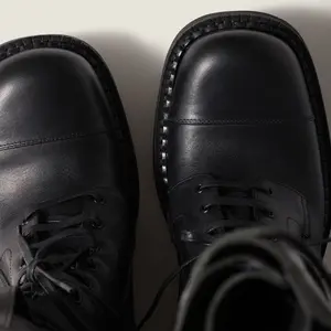 Miu Miu Leather Tall Boots - Black