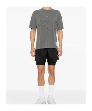 Satisfy Layered Logo-print Shorts