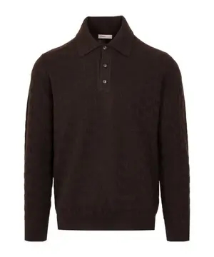 Herno Button-up Knit Top - Brown