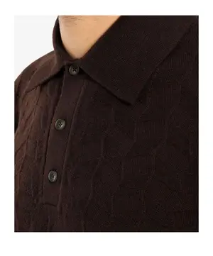 Herno Button-up Knit Top - Brown