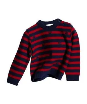 Gucci Baby Striped Wool Sweater - Navy/red