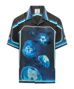 Casablanca Jellyfish Cuban Collar Shirt - No