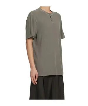 JAMES PERSE Henley-neck Short-sleeve T-shirt