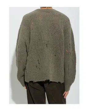 ALLSAINTS Niko Distressed Knitted Sweater