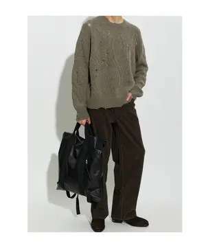 ALLSAINTS Niko Distressed Knitted Sweater