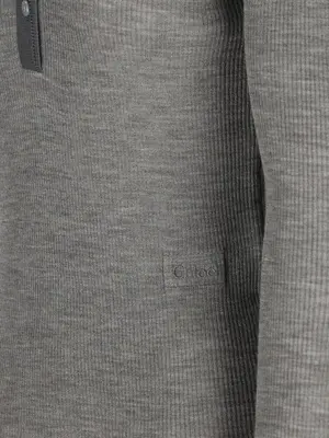 Chloé Fitted Knit Henley Shirt