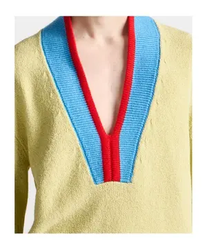 J.W.ANDERSON Contrast Trim Jumper In Maize