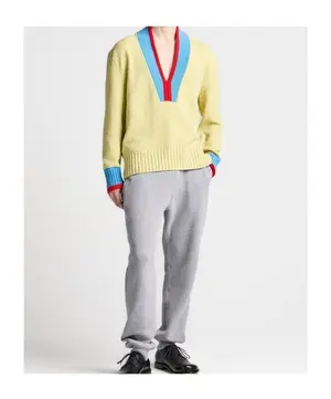 J.W.ANDERSON Jw Anderson Contrast Trim V-neck Knitted Sweater