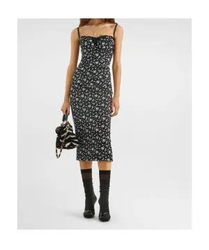 Dolce & Gabbana Floral-print Charmeuse Dress