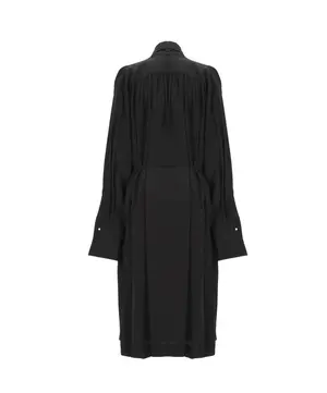 Carven Tie-neck Pleated Dress