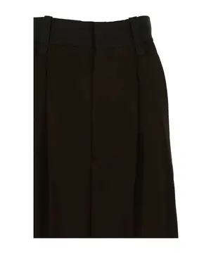 Carven Pleated Belt-loop Shorts - Black