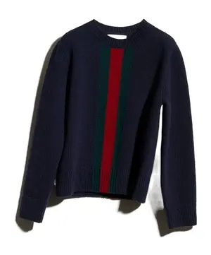 Gucci Web Stripe Wool Sweater