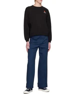 Kenzo Logo-embroidered Crewneck Sweatshirt