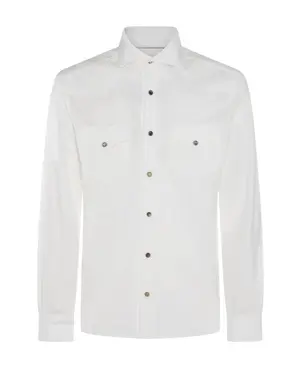 Brunello Cucinelli Long-sleeved Button-up Shirt - Off-white