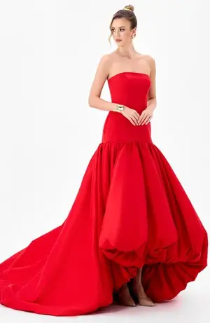 BARIANO Allegra Strapless Balloon Gown
