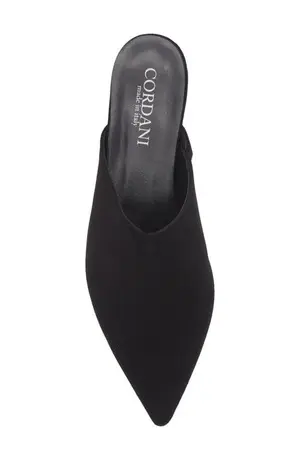 Cordani Rowan Suede Kitten Heel Mule - Nero