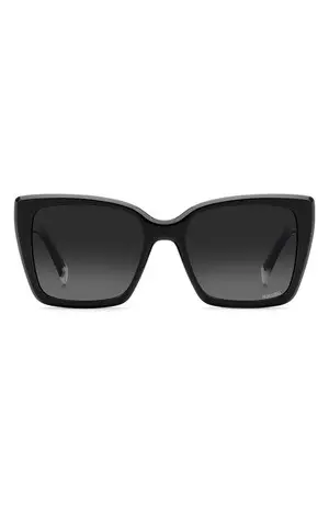 Missoni 55mm Gradient Rectangular Sunglasses - Black/dark Grey Sf