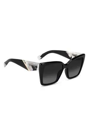 Missoni 55mm Gradient Rectangular Sunglasses