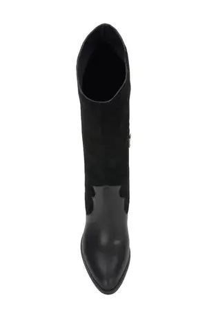 Lucky Brand Frahna Leather Knee High Boot - Black
