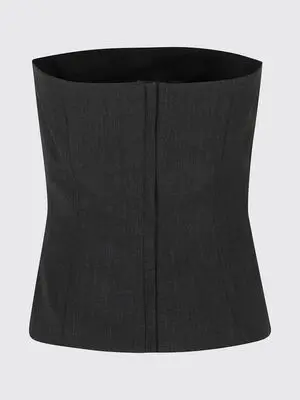 Federica Tosi Off-the-shoulder Cady Bustier Top With Straight Neckline