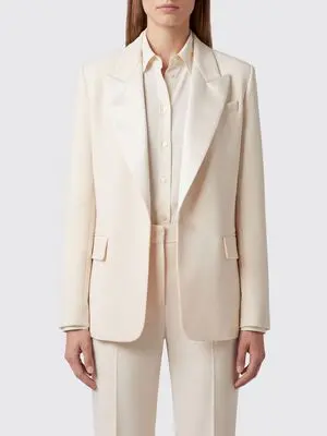 Federica Tosi Single-breasted Cropped Crêpe Blazer With Concealed Closure - Milk