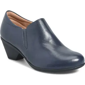 COMFORTIVA Freya Leather Shootie - Sky Navy