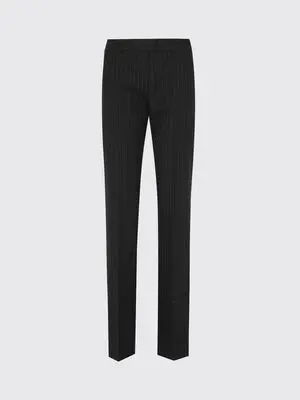 Andamane Pinstriped Skinny Trousers In A Wool And Cotton Blend
