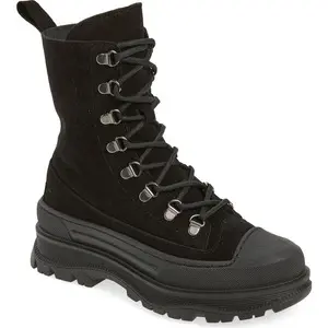 Cordani Stellan Water Repellent Combat Boot - Black Suede