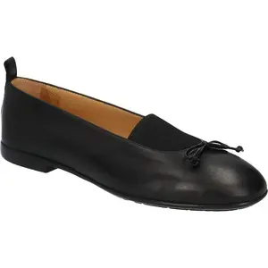 GIOVANNI FABIANI Bow Leather Ballet Flat