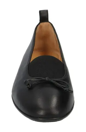 GIOVANNI FABIANI Bow Leather Ballet Flat