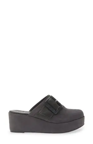 Cordani Camryn Buckle Platform Clog - Grigio Suede
