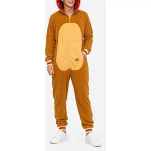 Opposuits Lion Hooded Fleece Jumpsuit - Orange